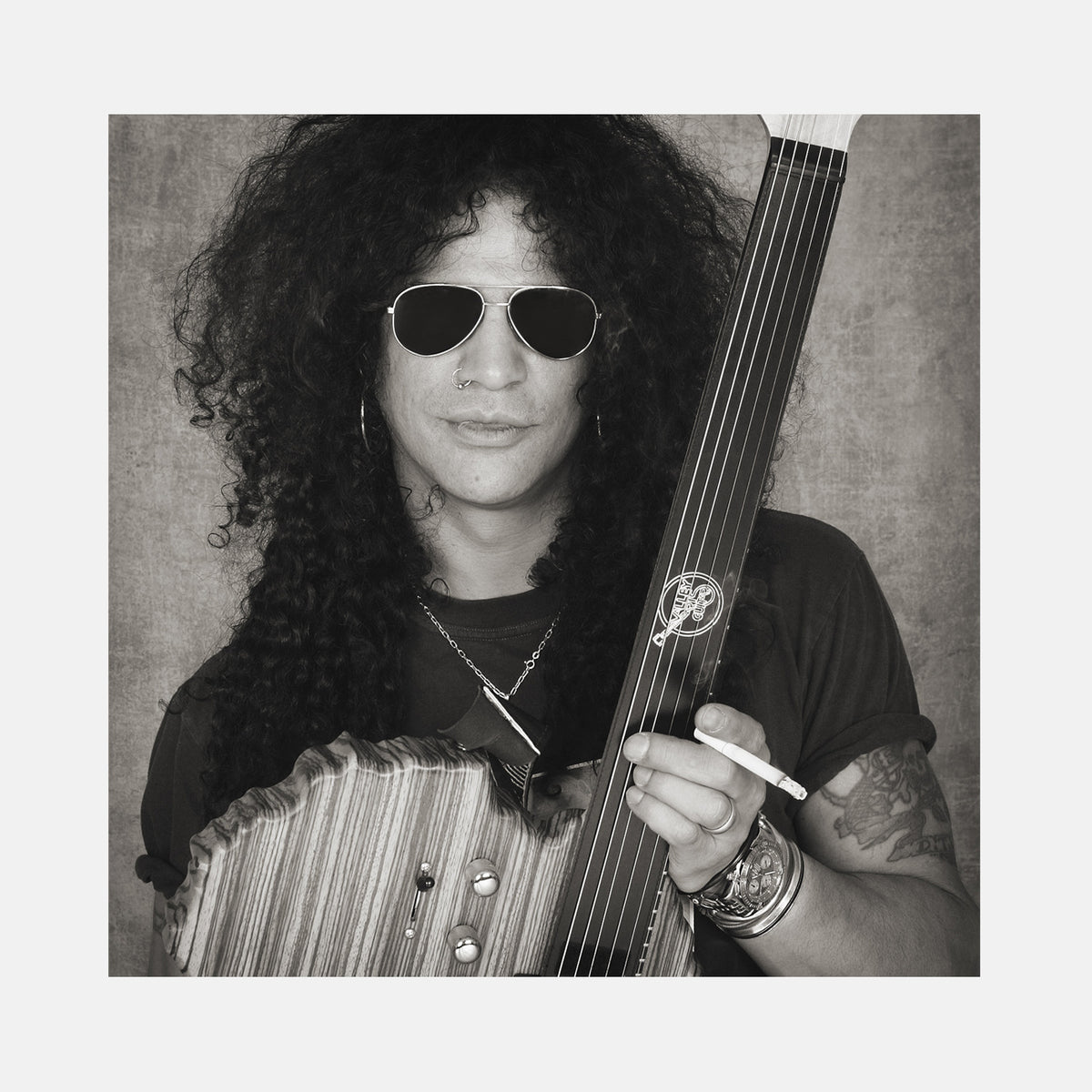 BRIAN ARIS, Slash with Live 8 guitar, 2005 / Kalkeriet Photo Gallery ...